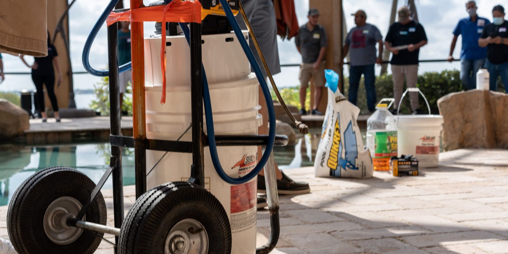 Paver Coating Spray System · Pail Pump System · Seal 'n Lock